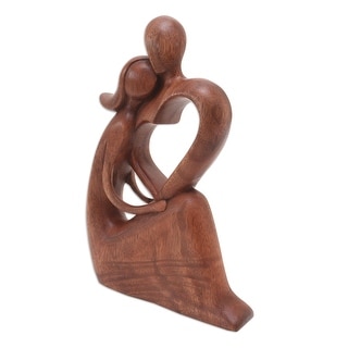 Novica Handmade Embrace The Feeling Wood Statuette - Bed Bath & Beyond ...