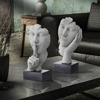 Resin Hand And Face Bust 11.25" Set of 2 - Bed Bath & Beyond - 37104850