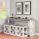 Crewson Wood 2-Piece Nesting Rolling Console with 3 Stools - Bed Bath ...