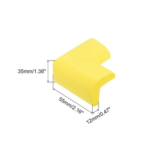 Corner Guards Edge Protectors 12 Pack Foam Safety Bumper L Shape 55mm ...