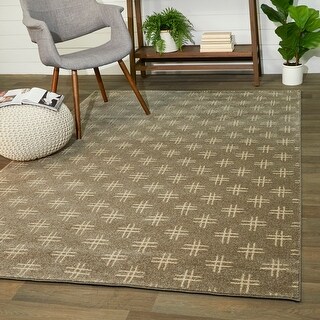 Powell Double Cross Area Rug - Bed Bath & Beyond - 30879873