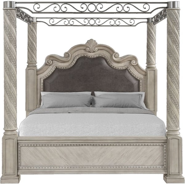 Coventry Upholstered Panel Canopy Bed - Bed Bath & Beyond - 39459357