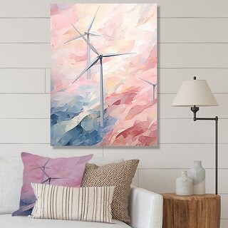 Designart "Minimalism Wind Turbines " Wind Turbines Wall Art - Bed Bath ...