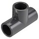 Tee UPVC Pipe Fitting T Shape Tube Hose Connector, Black - Bed Bath ...