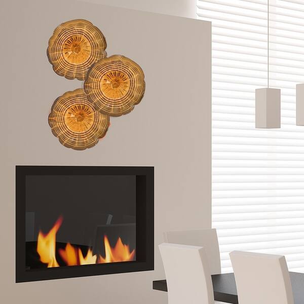 Handover Amber Hand Blown Art Glass Wall Art Decor - 9 Inch - Bed Bath ...
