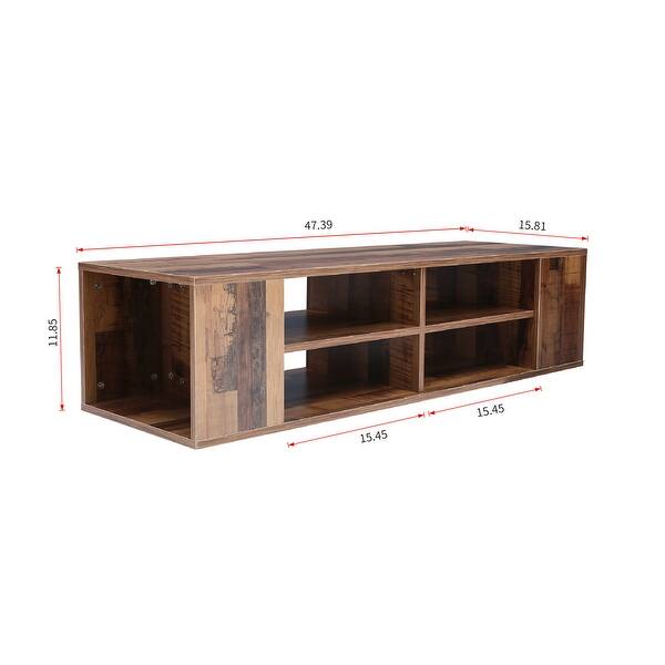 Wall Mounted Media Console TV Stand Component Shelf - Bed Bath & Beyond ...