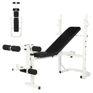 Folding Olympic Weight Bench, Adjustable Professional Multi-Functional ...