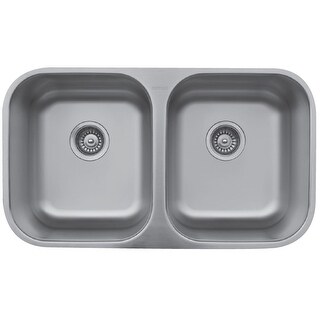 Karran USA U-5050 U Series 31-1/2" Undermount Double Basin Stainless ...
