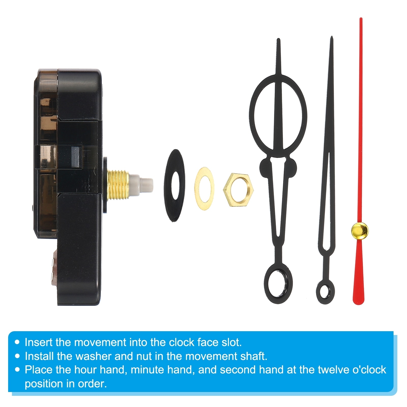 second hand clock parts