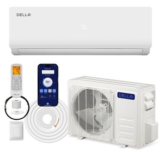 DELLA 12K BTU Mini Split Air Conditioner & Heater Inverter System - On ...