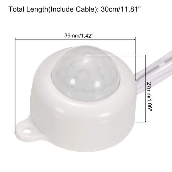 DC 6-24V 5A PIR Motion Sensor Switch Activated LED Lights with DC Cable ...
