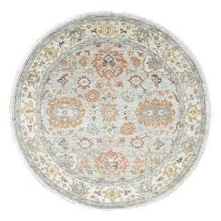 Shahbanu Rugs Feather White Hand Knotted Supple Collection Oushak ...