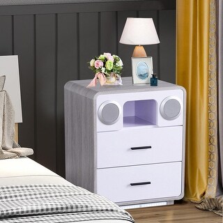 Smart Bedside Table Bedroom With Lamp Wireless Charging Bedside Table ...