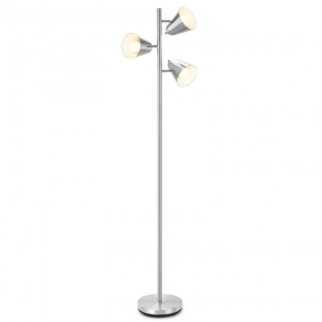 Global Pronex 64" 3-Light LED Floor Lamp Reading Light for Living Room ...