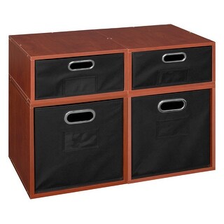 Noble Connect Storage Set- 2 Full Cubes/2 Half Cubes with Foldable ...