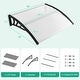 Costway 48" x 40" Window Outdoor Awning Door Canopy Exterior Awning ...