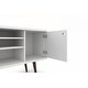 TV Stand with Splayed Legs, Ample Storage, and Wire Management for ...