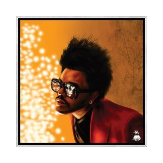 iCanvas "The Weeknd / Blinding Lights" by Mikey Camarda Framed - Bed ...