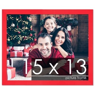 15x13 Contemporary Complete Wood Picture Frame with UV Acrylic, Foam ...