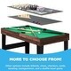 10-in-1 Combo Game Table Set w/ Pool, Foosball, Ping Pong, Chess - Bed ...