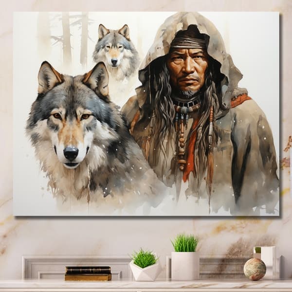 native art wolf