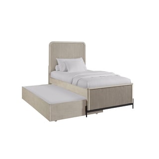 Full Solid Wood Trundle Bed with Reeded Fronts - Bed Bath & Beyond ...
