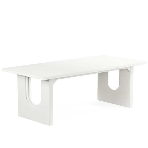 rectangle table white