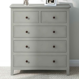 5 Drawers Solid Wood Chest for Guest Room, Small Bedroom, Study Room ...