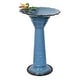 Alpine Corporation ORS112BL Vintage Metal Pedestal Birdbath with Stand ...