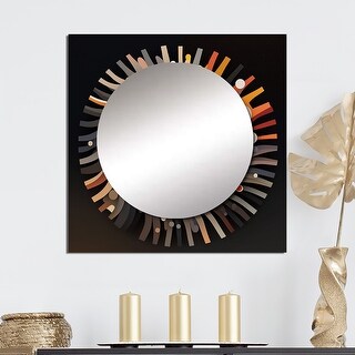 Designart "Eye Of Consciousness Retro Futuristic" Eye Wall Mirror ...