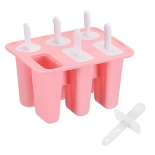 Silicone Ice Pops Molds 6Pcs, Homemade Ice Cream Mold Set - Pink - Bed ...