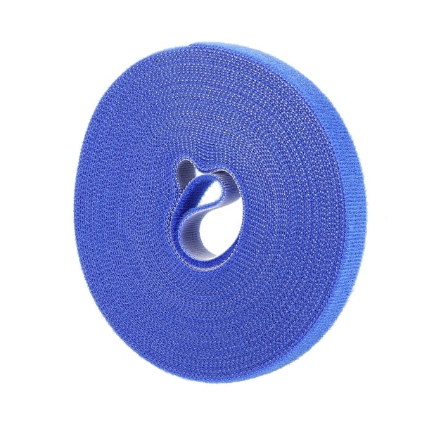 Reusable Cable Ties 10 Meters 14.5mm Hook and Loop Cord Wraps Blue ...