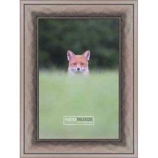 15x18 Contemporary Pewter Complete Wood Picture Frame with UV Acrylic ...
