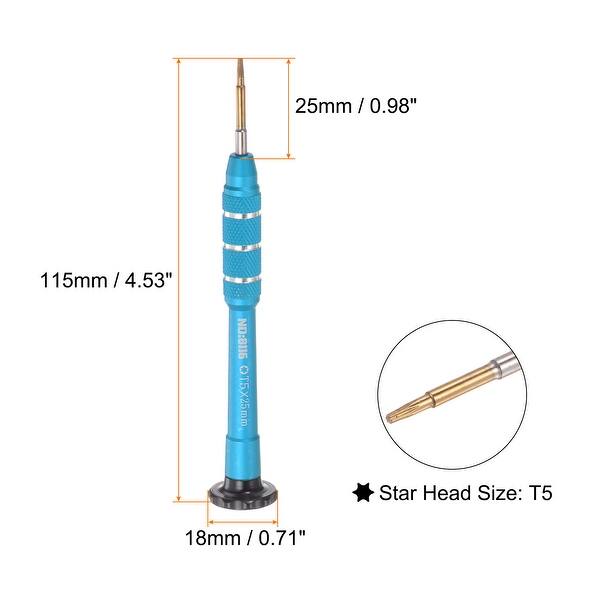 Precision Screwdriver T5 Torx Magnetic Head Swivel Lid Screw Driver ...