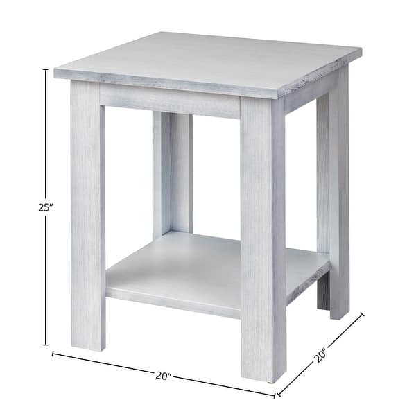 Modern Traditional 20-inch Wide End Table with Shelf - Bed Bath ...