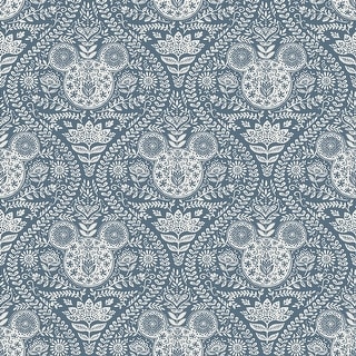 Disney Mickey Mouse Blue Block Print Peel and Stick Wallpaper by ...