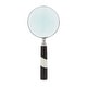 4" Decorative Magnifying Glass Contemporary Black and White Two-Tone ...