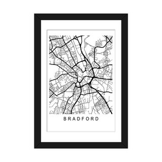 iCanvas "Bradford Map White" by Pixy Paper - Bed Bath & Beyond - 37447450