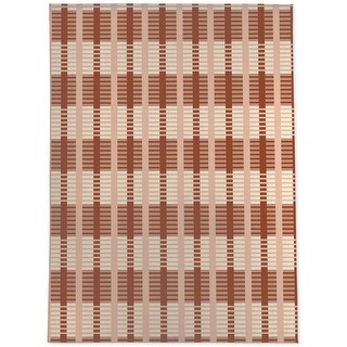 GRAPHIC RETRO WEAVE RUST Outdoor Rug by, Becky Bailey - Bed Bath ...