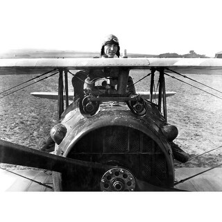 Digitally Restored Vector Photograph Of World War One Fighter Ace And ...