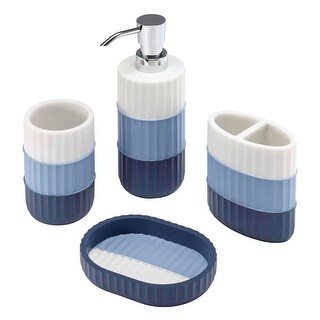 Izod Clubhouse Stripe 4-Piece Bath Accessory Set - Bath Acc 4pc Set ...