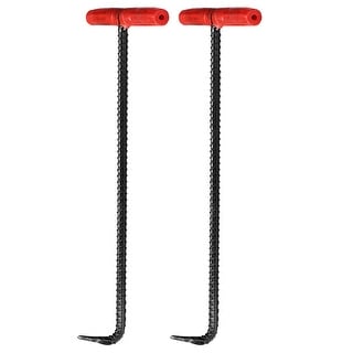 2pcs Manhole Cover Hook T Style Handle, 17 Inch Pump Hook - Black, Red ...