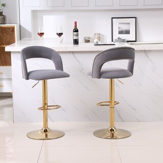 Modern Rotate Lift Chairs Set of 2, Counter Height Bar Stool with ...