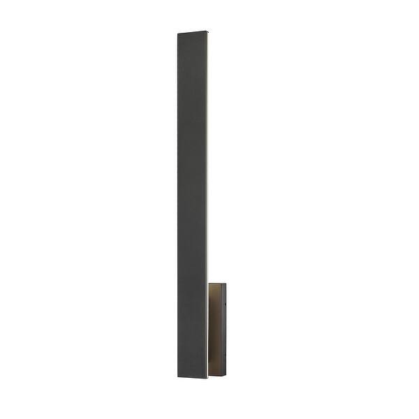 Stylet by Z-Lite 2 Light Outdoor Wall Light in Sand Black with White ...