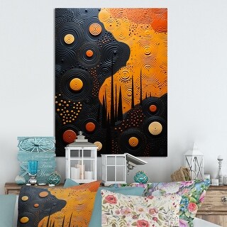 Designart "African Tribes Sacred Patterns IV" African Tribes Large ...
