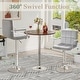 Furniwell Bar Stools Set of 2 Modern Height Adjustable Kitchen Counter ...