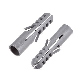 12x58mm Plastic Expansion Tube Bolts Column Frame Fixings Gray 10pcs ...