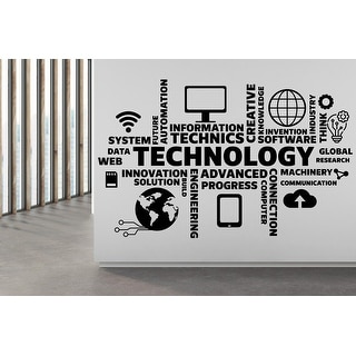 Technology Vinyl Wall Art Decal, Circuit Board Wall Decal - Bed Bath ...