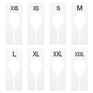 Clothes Dividers for Hanging Clothes, 8 Sizes Rack Dividers, White ...