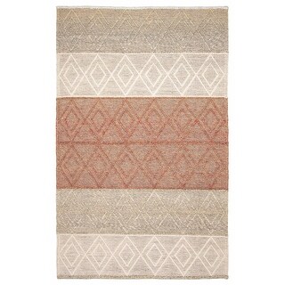 ECARPETGALLERY Braid weave Sienna Multi Color Wool Rug - 6'1 x 9'7 ...